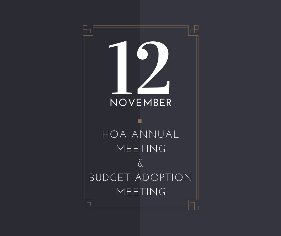Annual Meeting Notice – WATERLEAF HOA